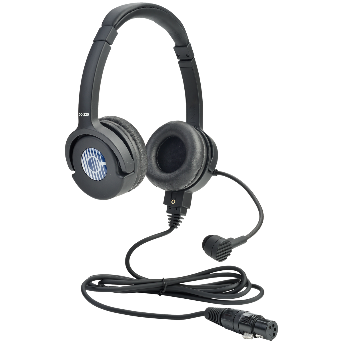 Clear-Com CC-220 Lightweight Double Ear Headset with 4-Pin XLR Connect ...