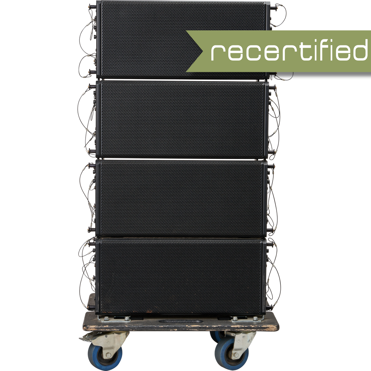 4-Pack QSC WL3082 Wideline 8 Loudspeaker with Cart and Cover – avBYFP