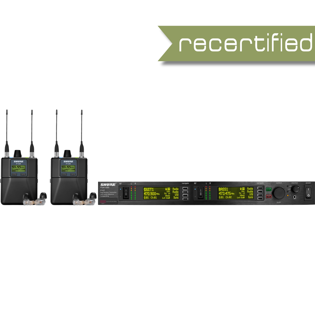 Shure PSM1000 Dual Channel Wireless Monitoring System – avBYFP