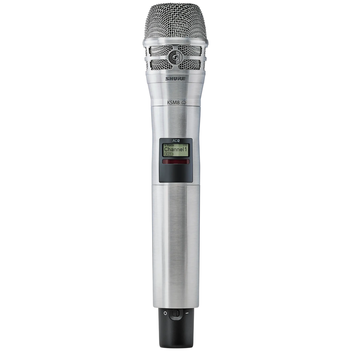 Shure AD2/K8N Nickel Handheld Transmitter with KSM8 Microphone – avBYFP