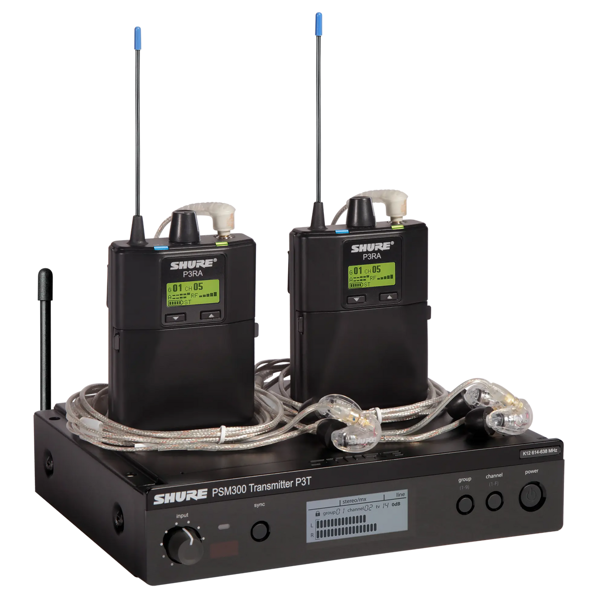 Shure PSM300 Pro Personal Monitor System with Dual Receivers – avBYFP