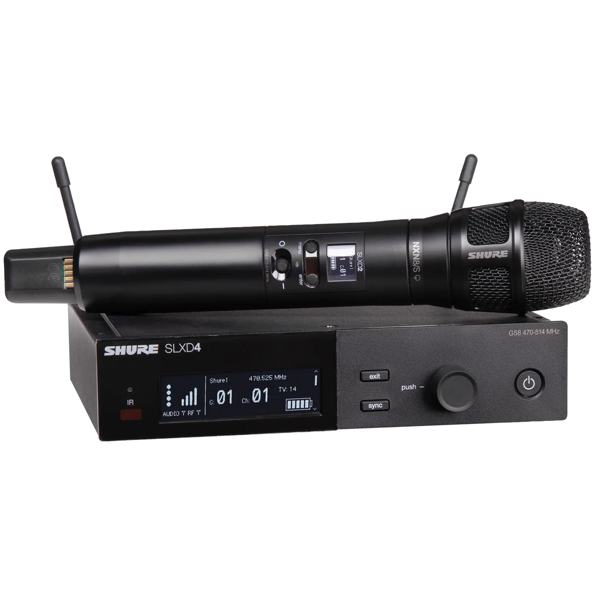 Shure SLXD24/N8SB Wireless Handheld Microphone System – avBYFP