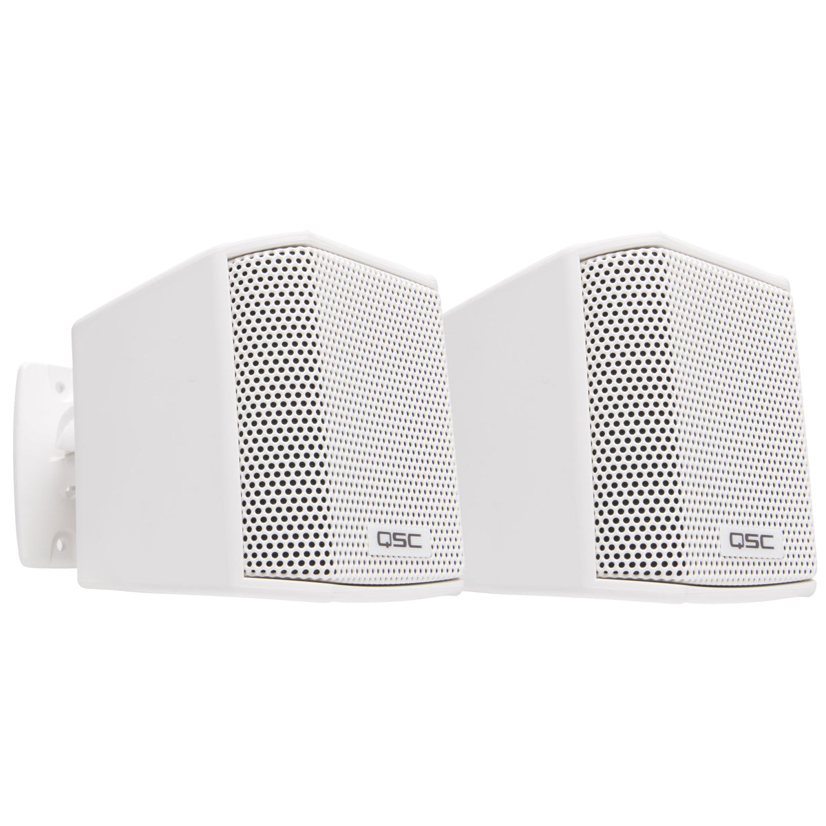 QSC White AD-S.SAT Loudspeaker Pair – avBYFP