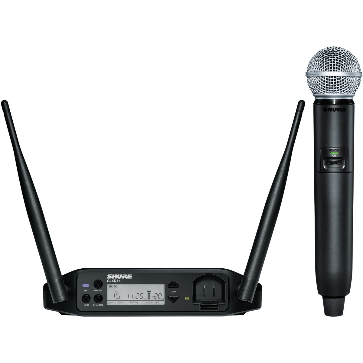 Shure GLXD24+/SM58 Wireless Handheld Microphone System – avBYFP
