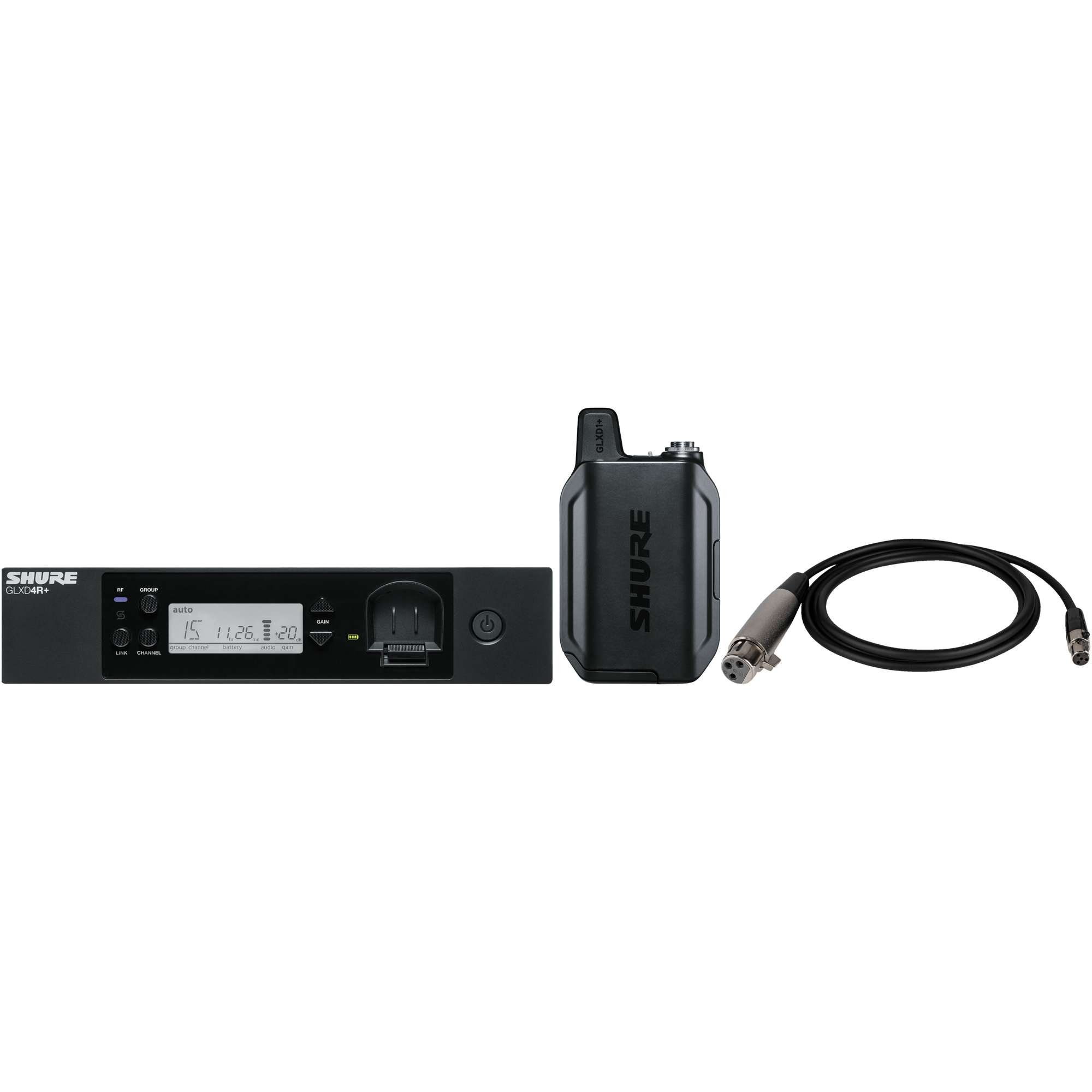 Shure GLX-D+ Dual Band Rack Instrument Wireless System – avBYFP