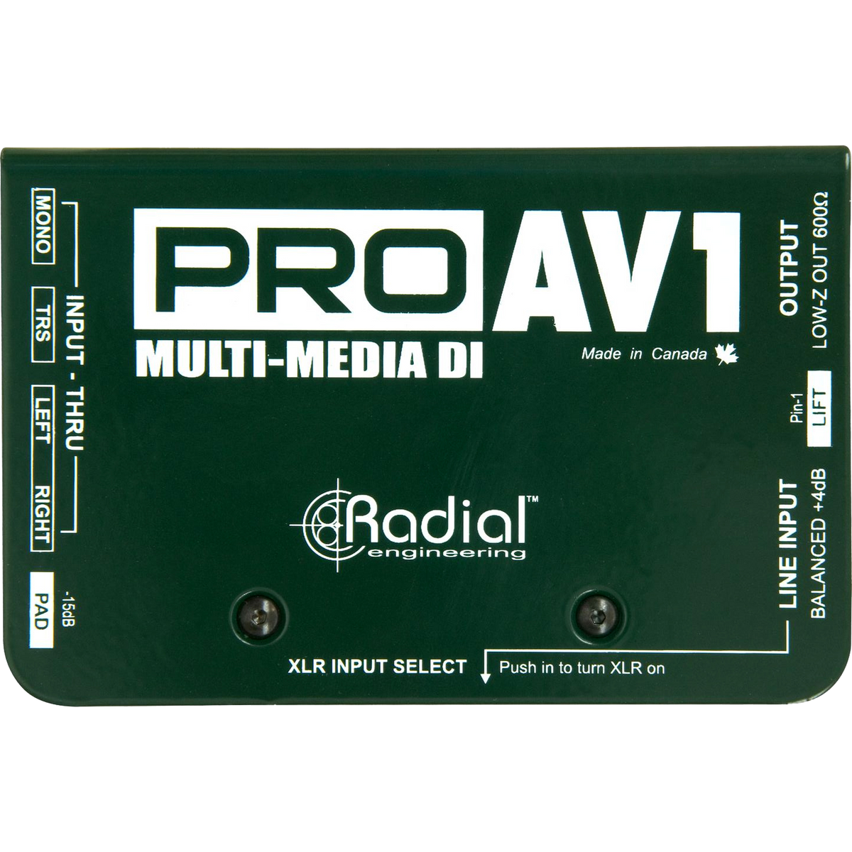 Radial Pro AV1 Direct Box – avBYFP